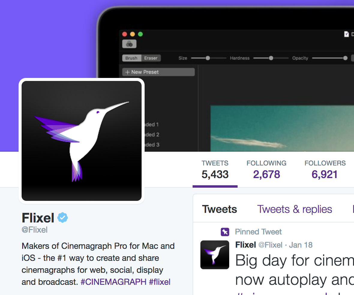 How to Post Flixel Cinemagraphs to Twitter